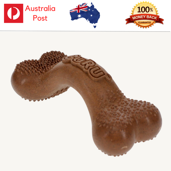 Guru Bacon Bone Dog Toy Chew Strong Chew Puppy Toy | Pets Palace Australia
