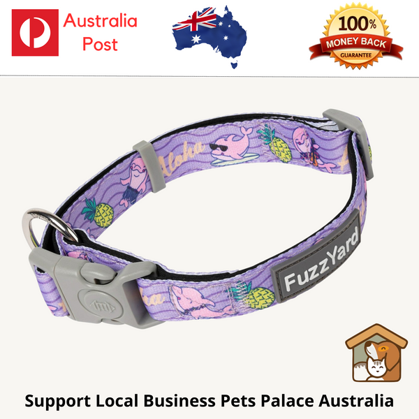 Fuzzyard Aloha Dolphins Dog Collar | Pets Palace Australia