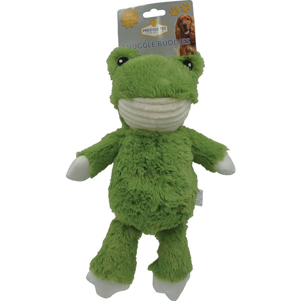 Snuggle Pals PLUSH FROG Dog Toy Puppy Squeaker Toy - Large 30 x 17 cm ...