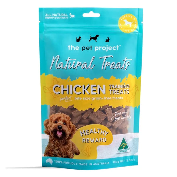 THE PET PROJECT Dog CHICKEN TRAINING TREATS 180G | Pets Palace Australia