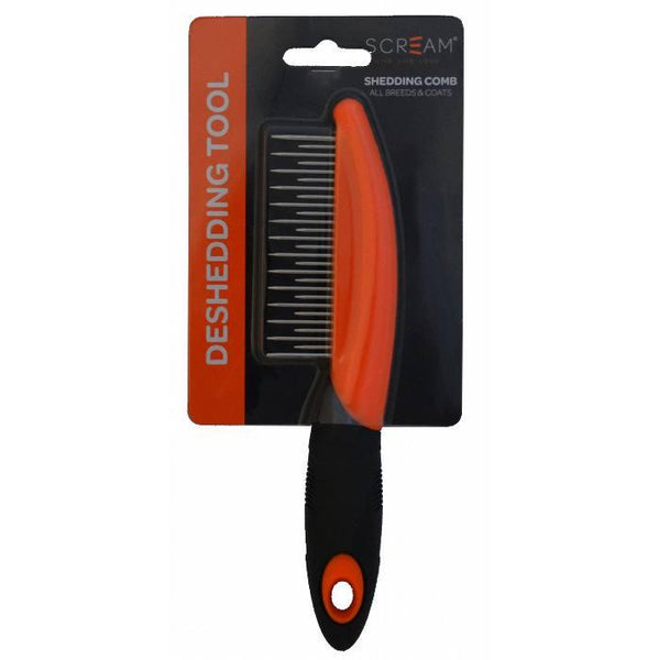 Scream Shedding Brush Comb For Dogs Cats Puppy Kitten Loud Orange 20 c ...