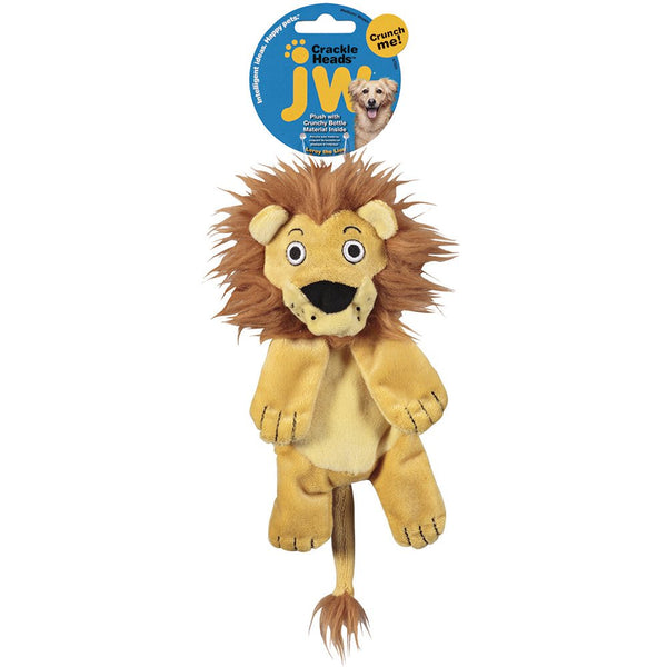 JW Crackle Heads Lion Dog Toy | Pets Palace Australia